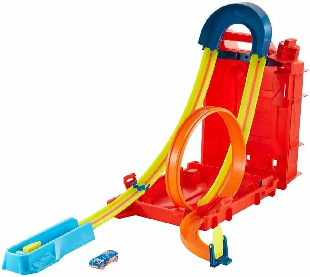 Hot Wheels Набор трюков Трек Билдер Анлимитед канистра бензина HDX78