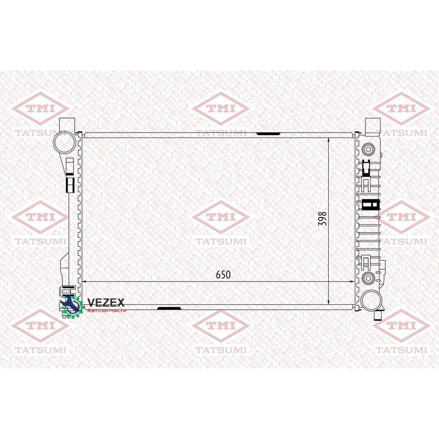 TATSUMI TGA1189 Радиатор охлаждения TGA1189