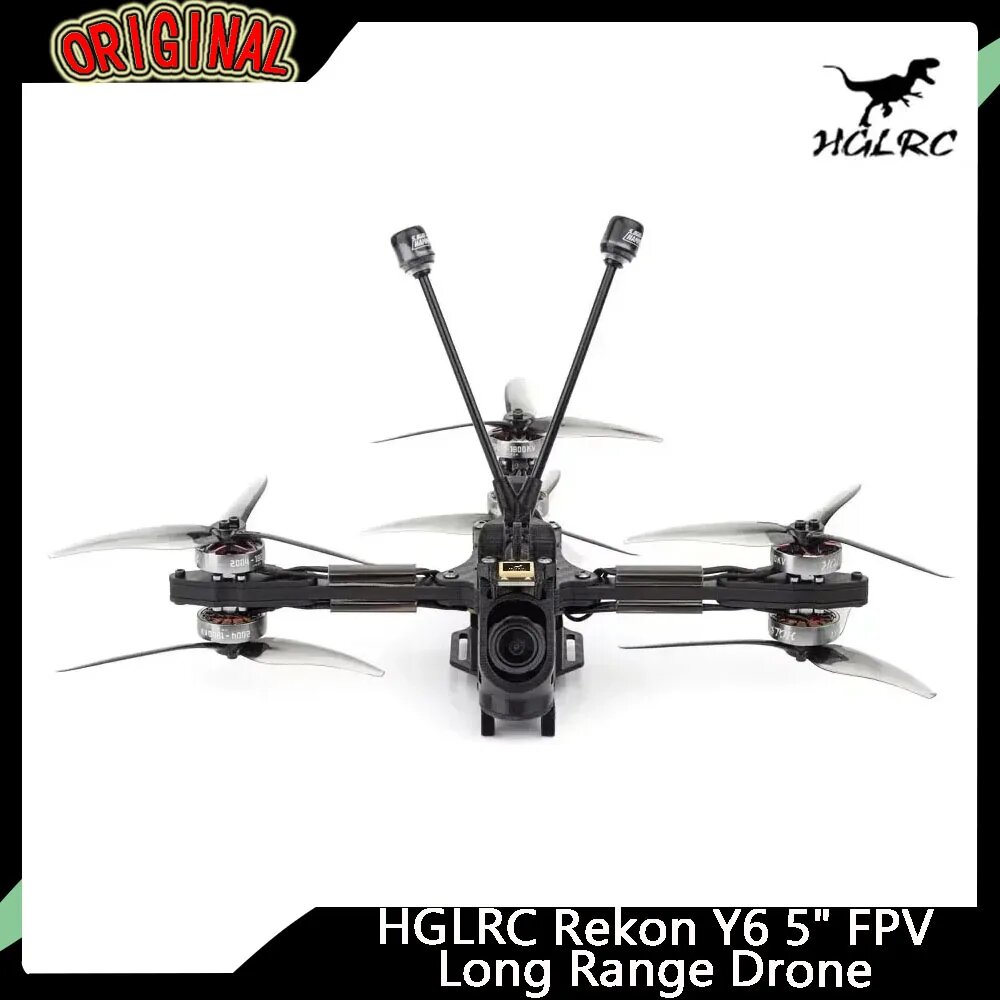 HawkSpeed Rekon Y6 5" FPV квадрокоптер Analog ELRS 2.4GHz