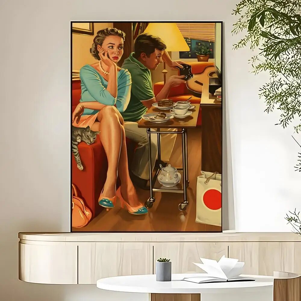 Настенный постер "Pin Up Girl", RASTAR, бумага 55x80cmNoFrame, White9