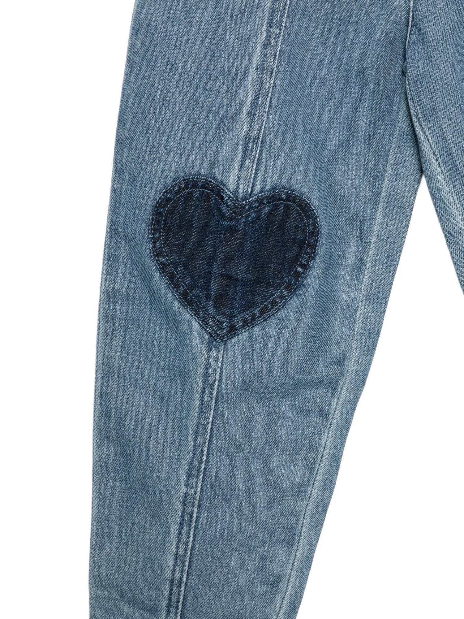 Джинсы Stella McCartney Heart-patch seamed jeans, размер 3 года, синий — фото 1