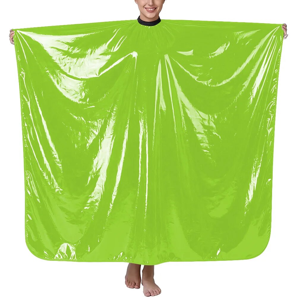 Винил плащ готический косплей Зеленый, S, Fluorescent Green