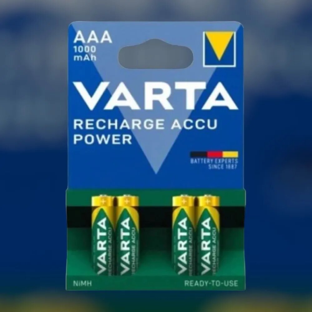 Аккумулятор VARTA AAA 1000 BL4