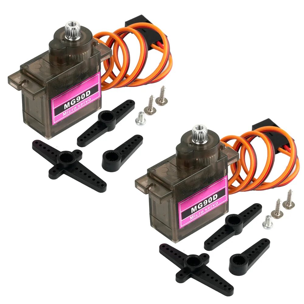 Сервопривод wishiot MG90D 9г 180/270/360 градусов 2PCS 360 Degree