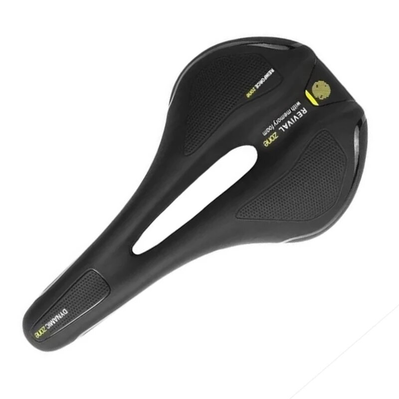 Седло Cycle Zone для горного и шоссейного велосипеда Черный, Black-yellow