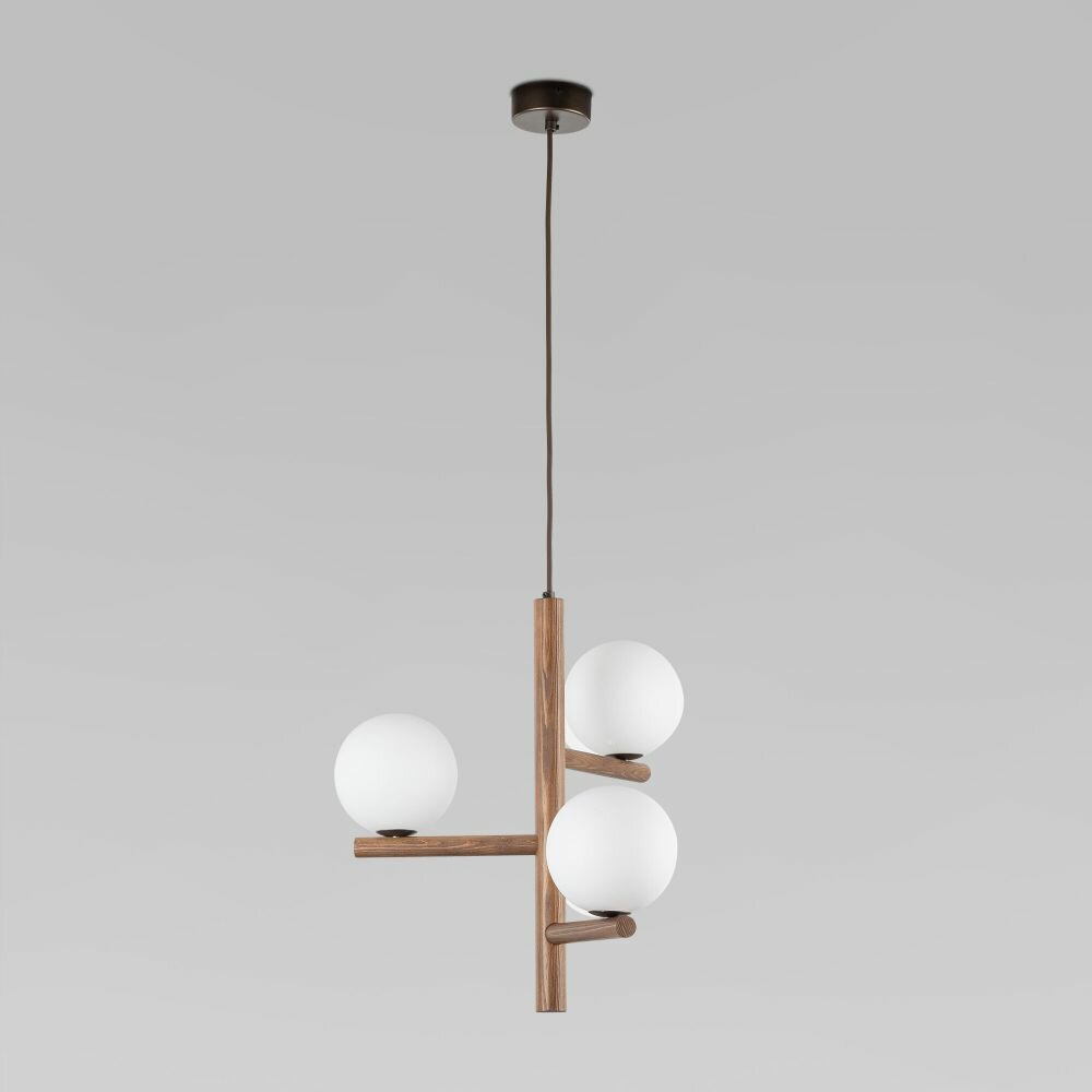 Подвесной светильник со стеклянными плафонами TK Lighting 10271 / подвесной светильник / Estera Wood.