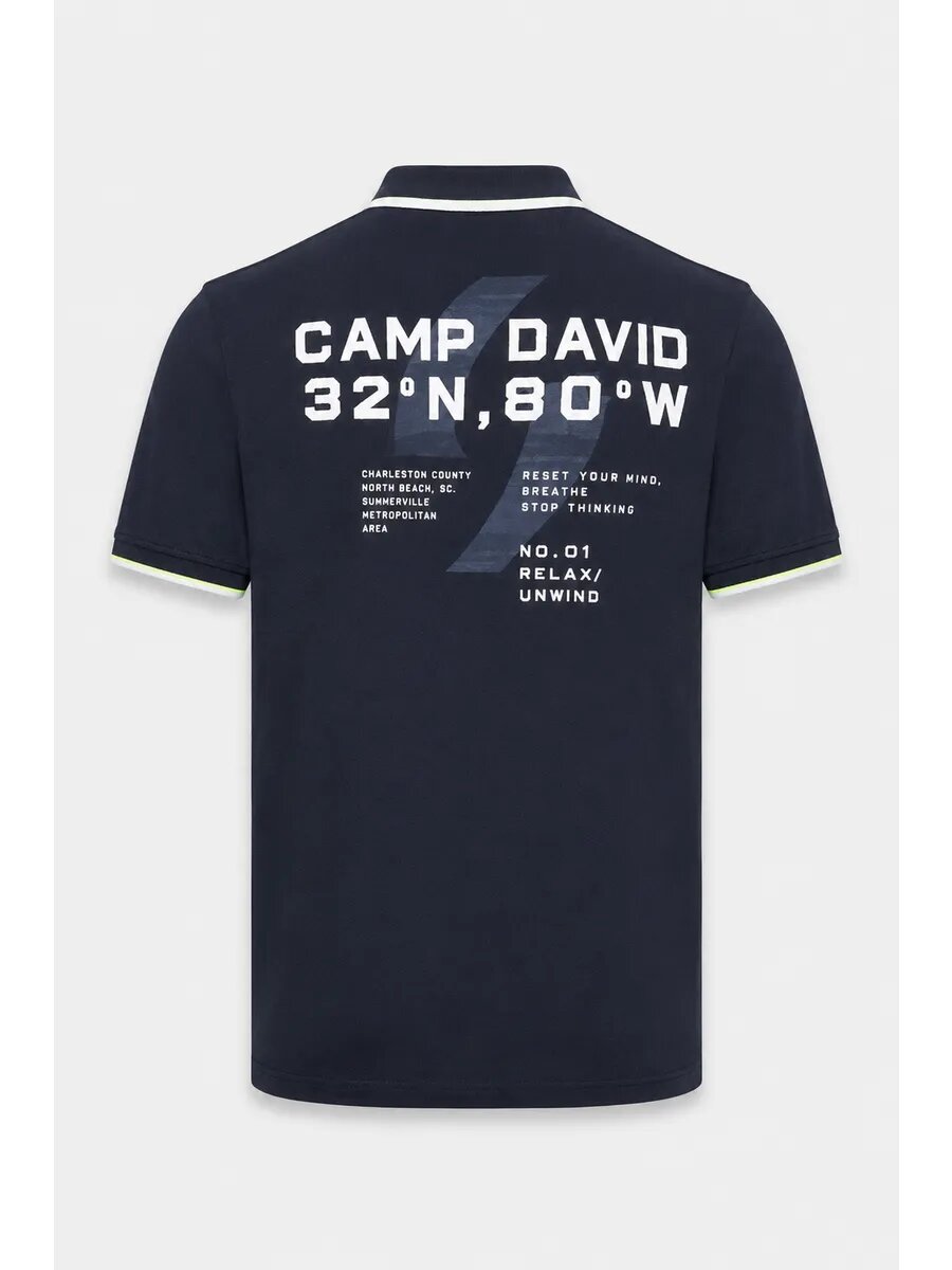 Поло Camp David, размер L, синий — фото 1