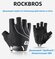 ROCKBROS Велоперчатки, размер M, укороченные, черные, для велоспорта