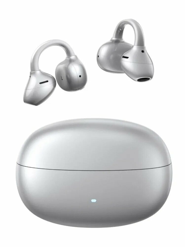 Наушники клипсы беспроводные UGREEN WS218 (85911) ClipBuds Pro ANC Earphone BT 6.0 Active Noise Cancellation Hi-Res. Цвет: серебристый