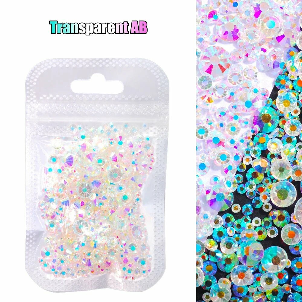 Стеклянные кристаллы для декорирования Transparent AB