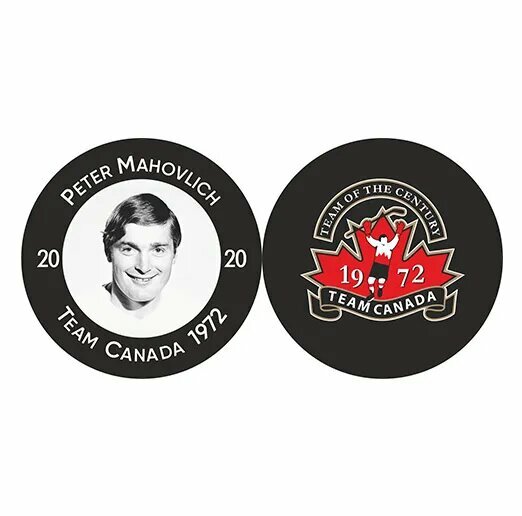 Rubena Шайба Team Canada-USSR 1972 PETER MAHOVLICH