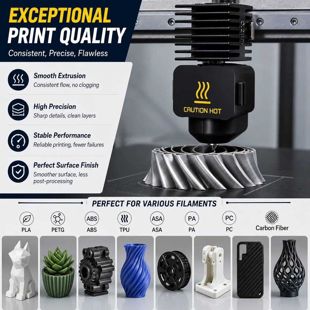 Hotend 0.2mm для Bambu Lab A1 A1 mini — фото 1