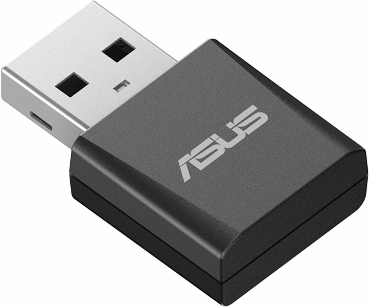 Сетевой адаптер Wi-Fi Asus для пк USB 2.0, черный (USB-BE92 NANO)