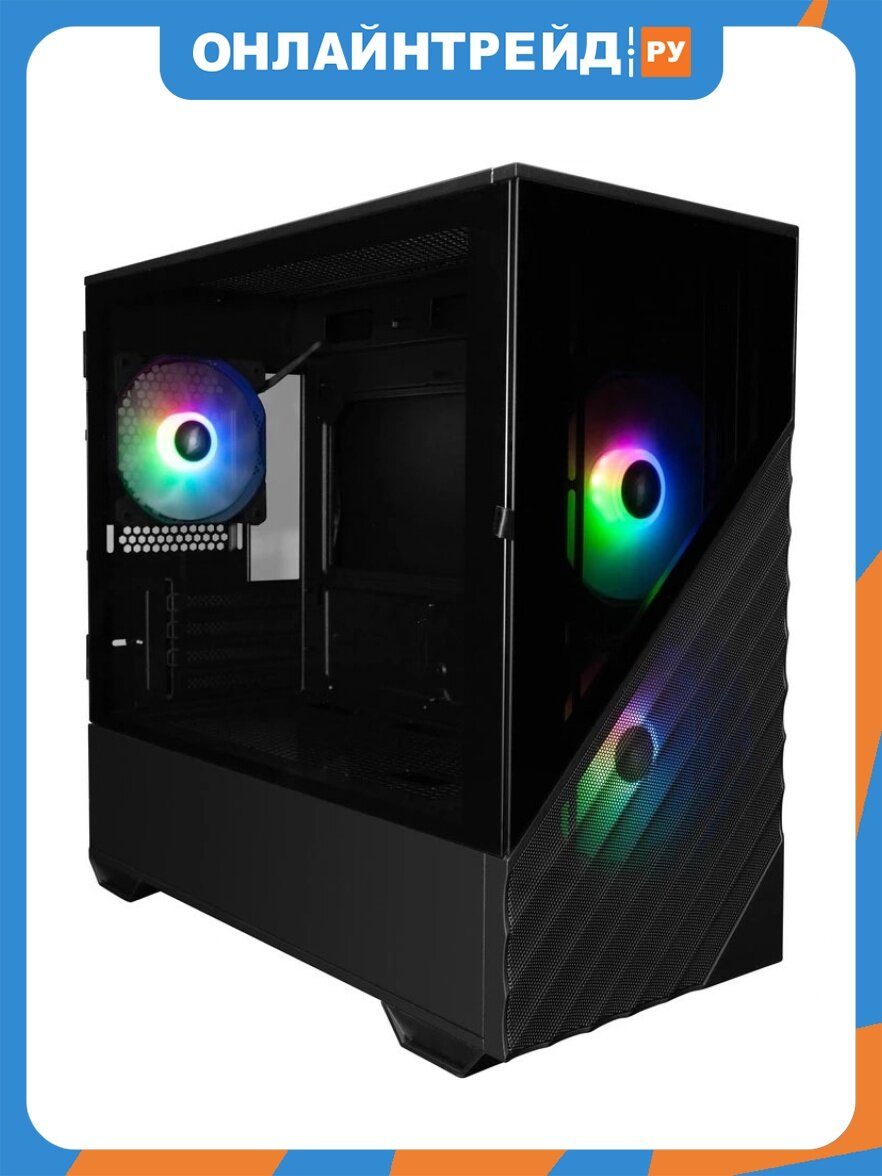 Корпус 1STPLAYER DK D7 ARGB, черный (D7-BK-3F7)