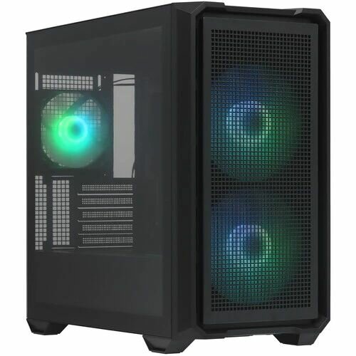 Компьютерный корпус Cougar MX600 MINI (MX600 Mini Black) черный - Mini Tower, Micro-ATX, USB 2.0 Type-A, USB 3.2 Gen 1 Type-A, USB 3.2 Gen 1 Type-C