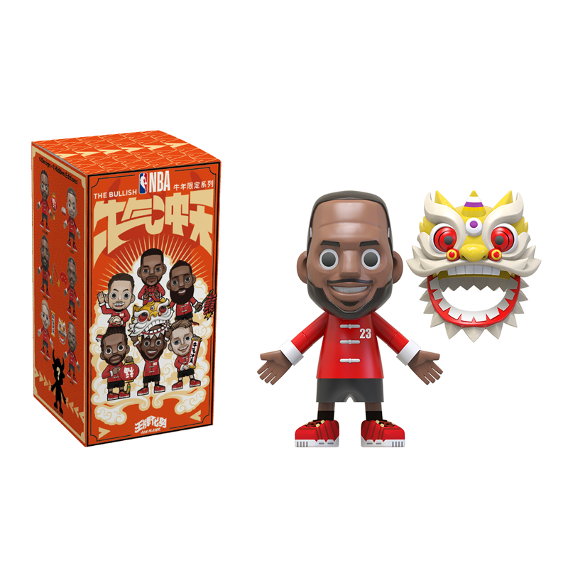 Набор коллекционный унисекс AcePlayer x NBA CNY Леброн Джеймс, Стефен Карри, Кевин Дюрант Single Blind Box