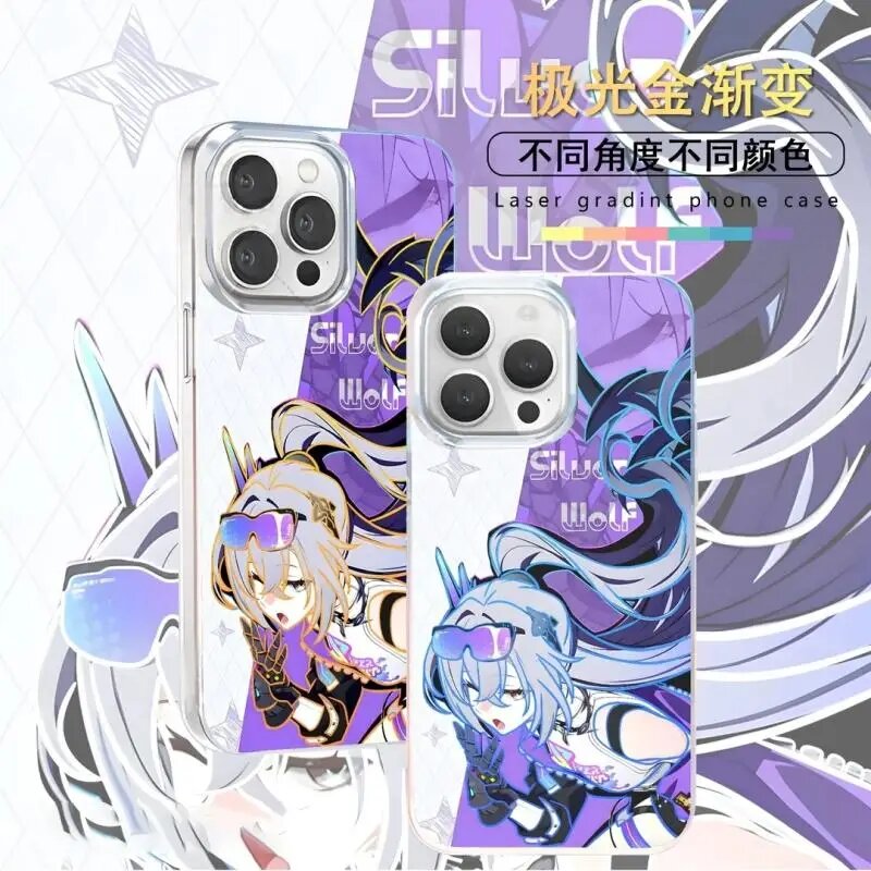 Чехол для телефона Game Honkai Star Rail Silver Wolf для iPhone 12 13 16 15 14 11 for iPhone 13 Pro