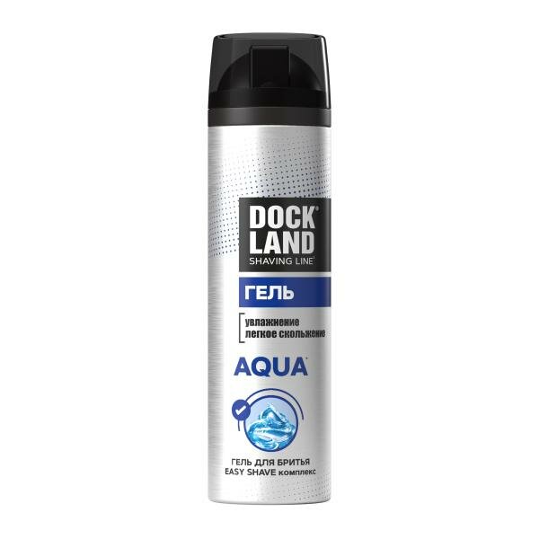 Мужской гель для бритья для сухой кожи Dockland Aqua 200мл