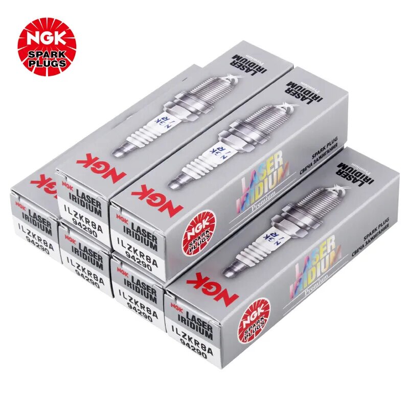 Свеча зажигания NGK Iridium Platinum ILZKR8A 94290, подходит для Magten Passat Cayenne Camry oe 6PCS