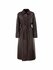 Пальто Herno Belted leather-effect trench coat, размер 40, красный