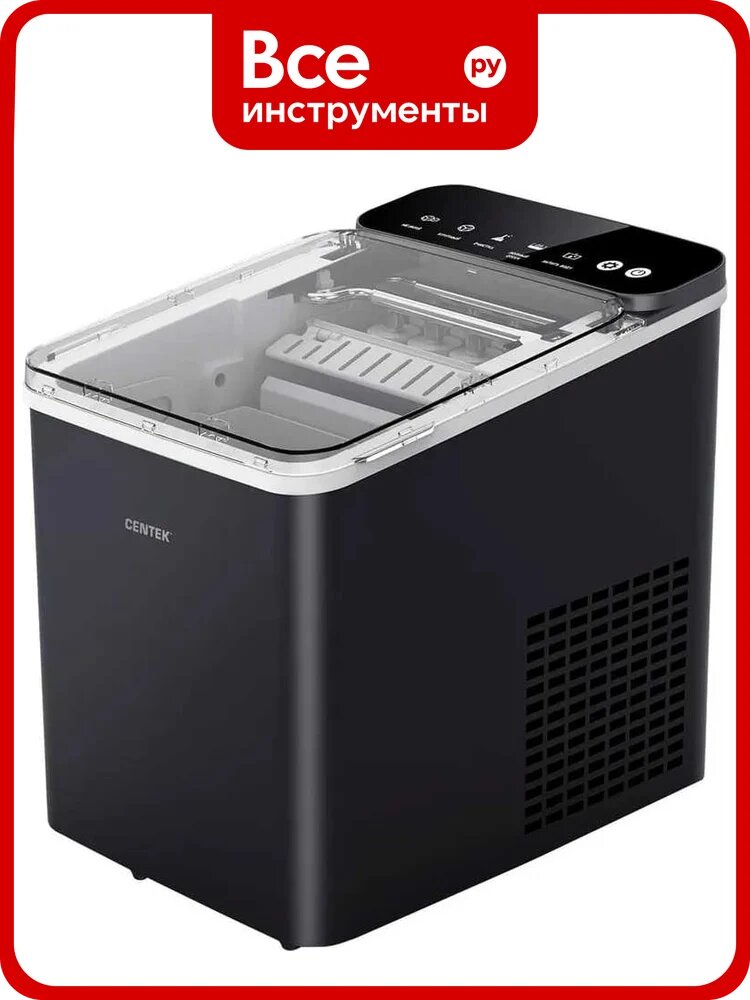 Льдогенератор Centek отсек для льда 450гр/90мин, 12кг/день, R600A CT-7701