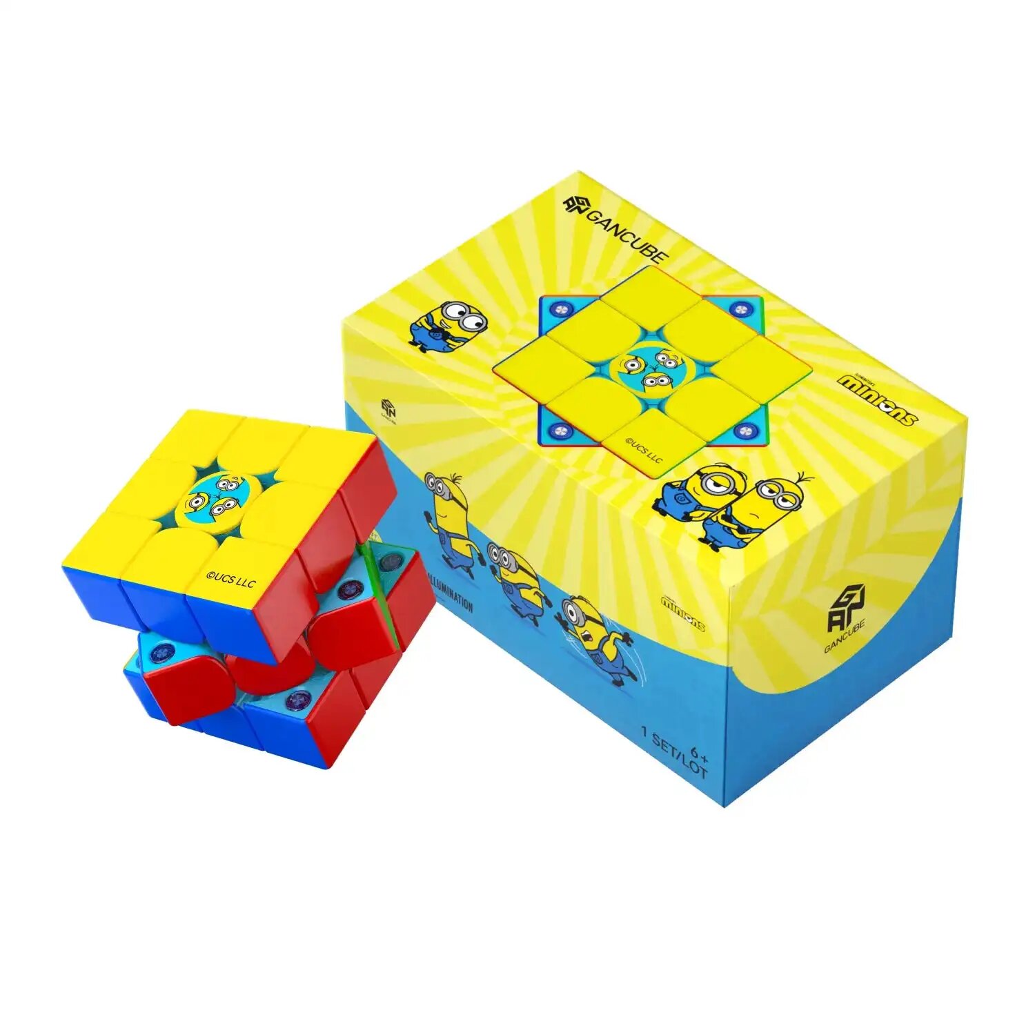 Магнитный кубик Рубика GAN356ME Minions LE 3x3x3