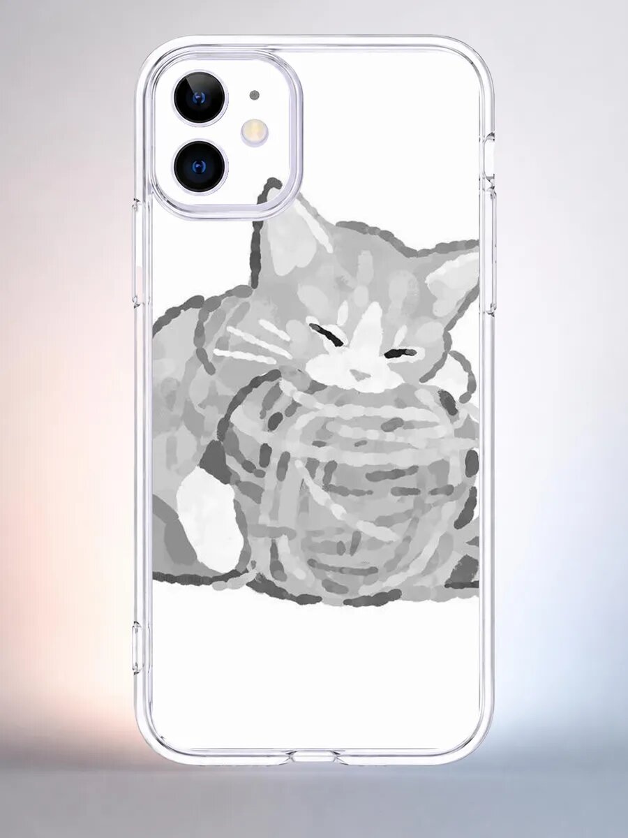 Чехол iPhone 13 рыжий кот Y2K Indie Sleaze