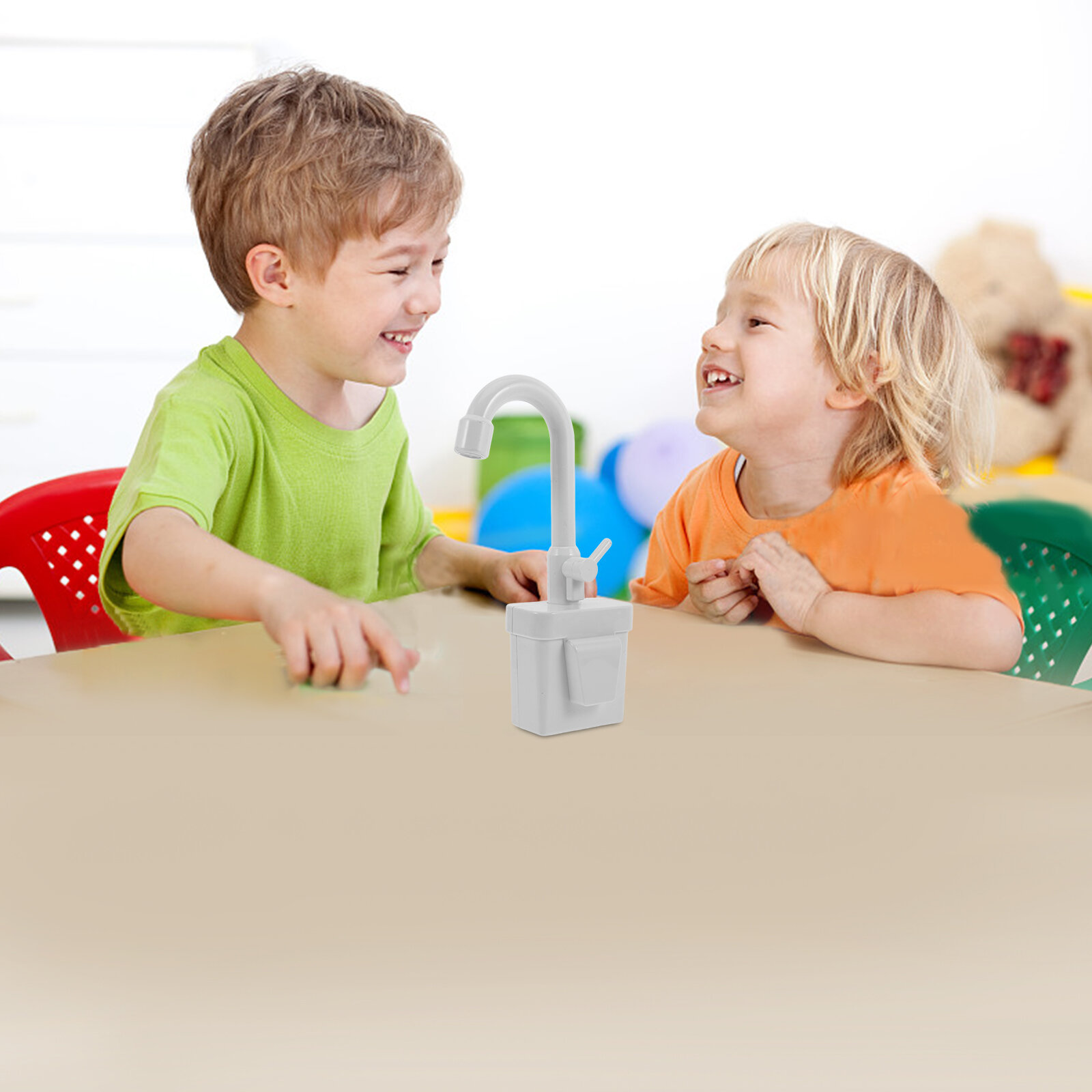 Игровая Кухонная СINK C Функцией Циркуляции Воды для Детей Белый 27.00X15.00X6.50Cm