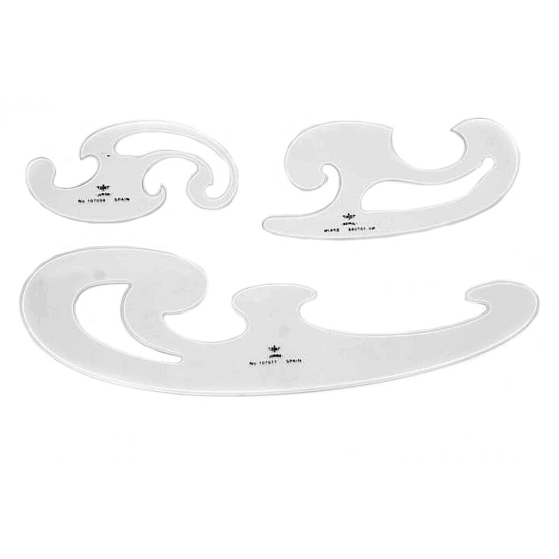 Набор лекал Domingo Ferrer (Испания), 3 предмета Пластик