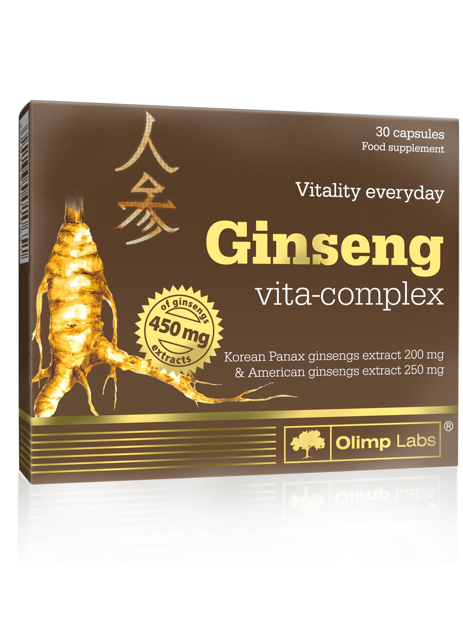 Витаминный комплекс c женьшенем / Olimp Labs Ginseng Vita-Complex / 30 капс.