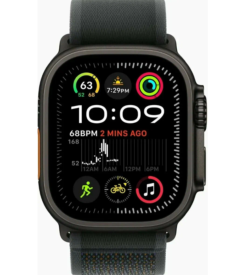 Умные часы Apple Watch Ultra 2 (2024) Black (Черный) Ti Black TL (S/M) MX4U3