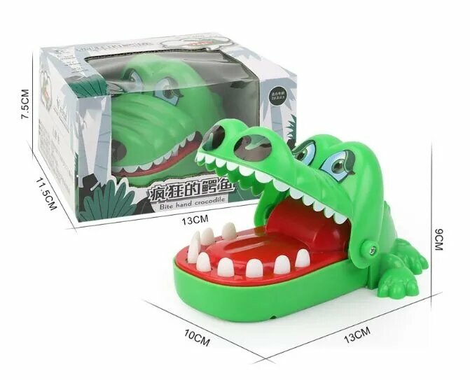 Настольная игра для детей на реакцию и ловкость Безумный крокодил зубастик дантист, игра больной зуб, быстрее крокодила