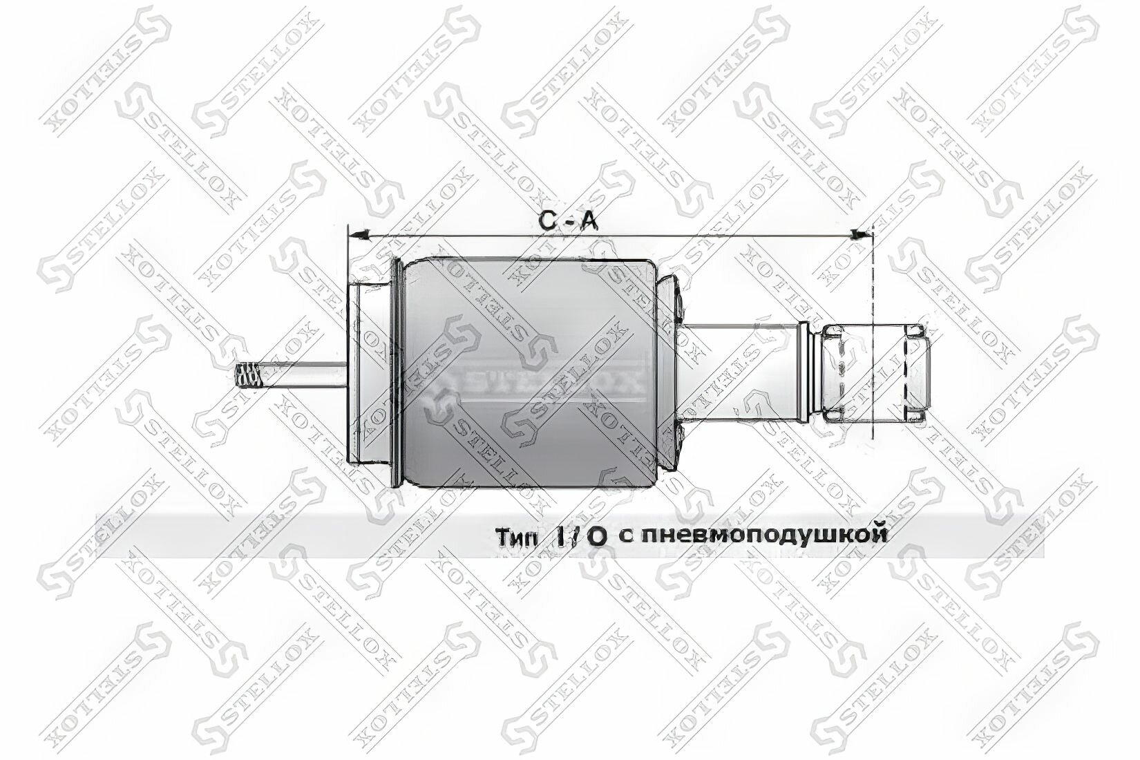 Пневмоамортизатор кабины передний для Вольво FH, 2, 2 87-03374-SX STELLOX