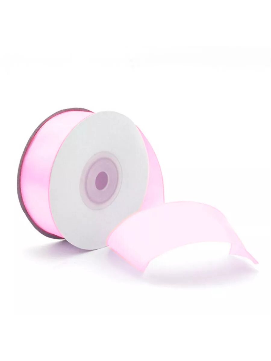 Лента Атлас Лавандово-розовый (2,5 см * 22,85 м) / 1 шт. / Браво