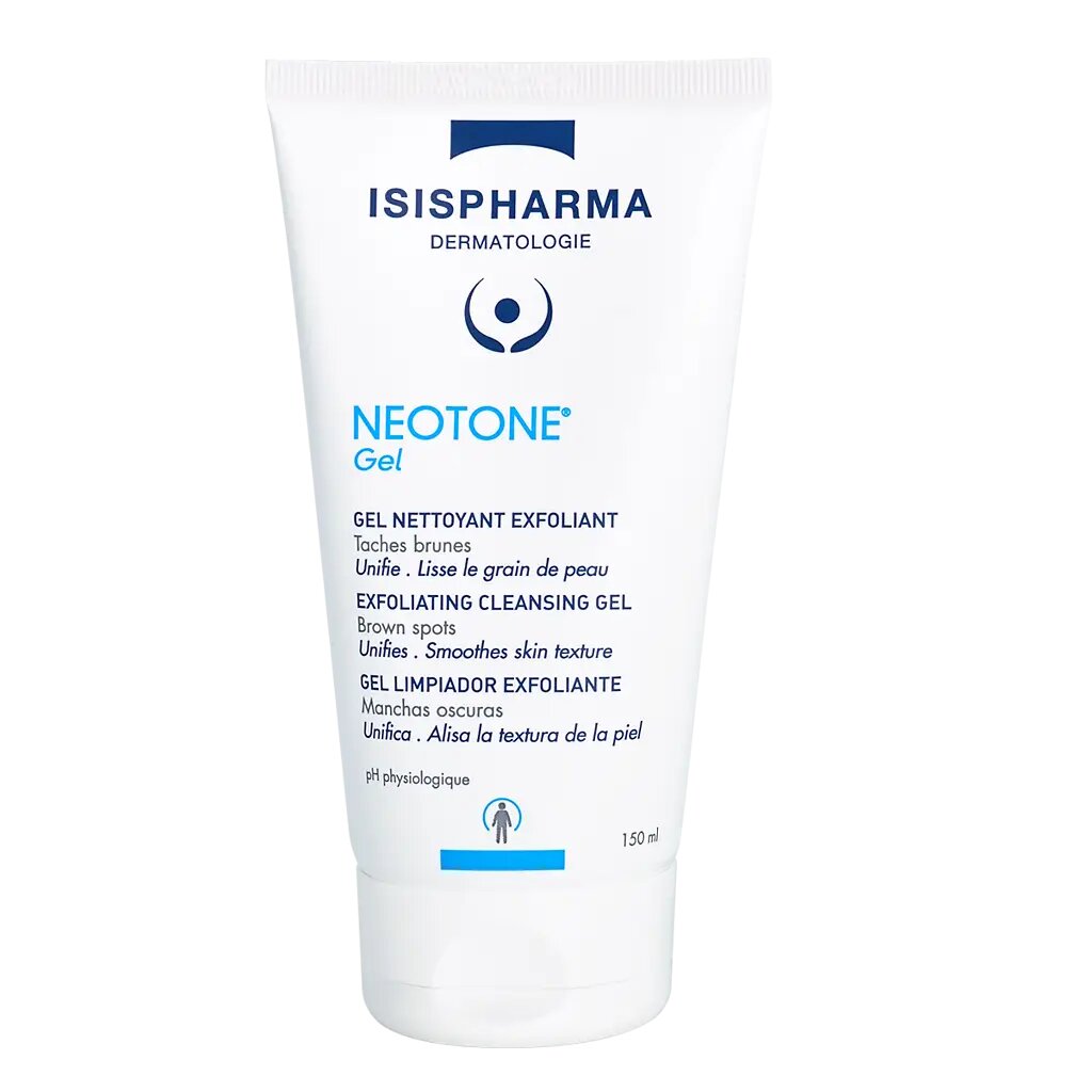 IsisPharma Neotone Gel Гель для умывания от пигментных пятен очищающий и отшелушивающий туба 150 мл 1 шт