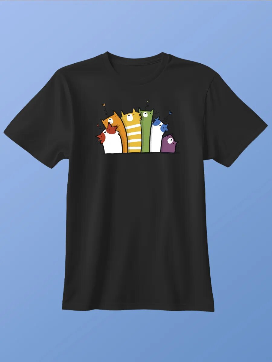 Футболка с котиками