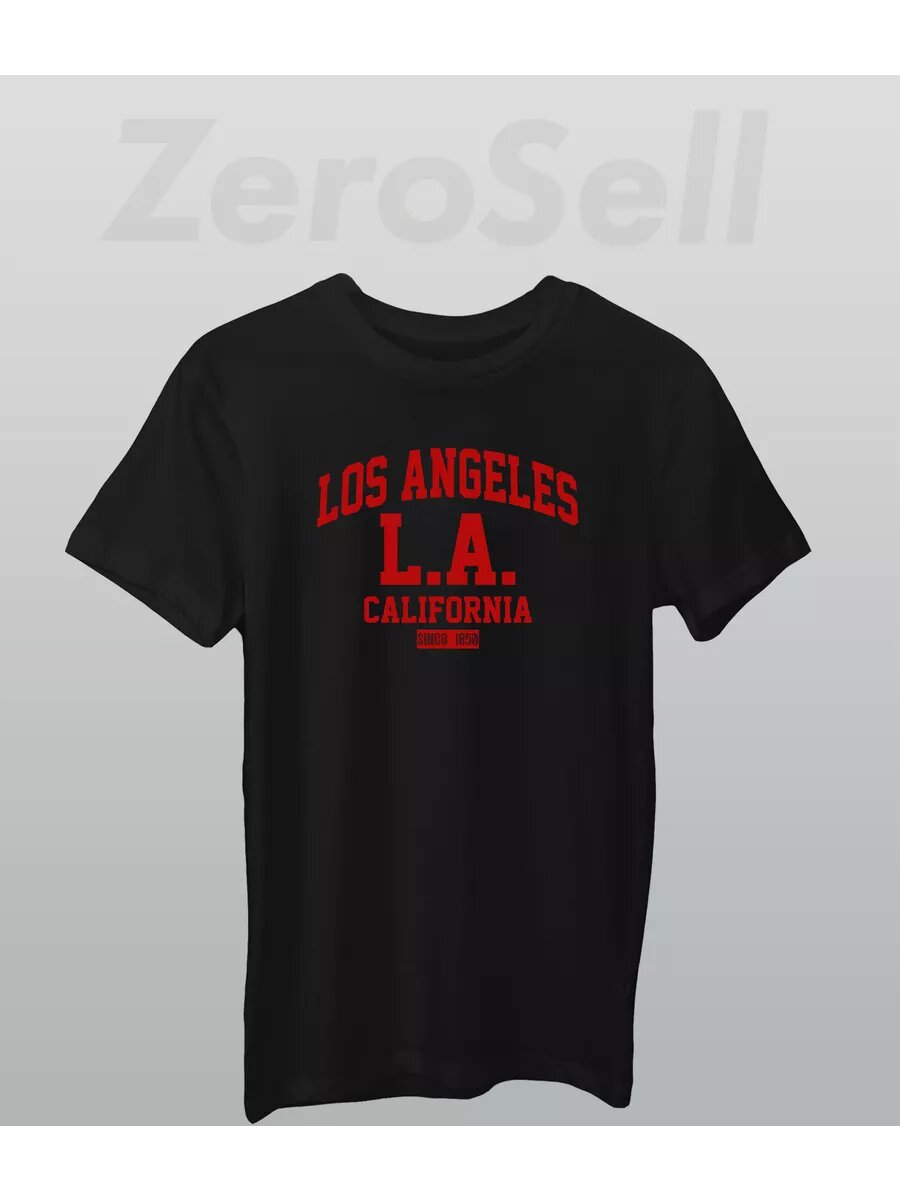 Футболка надпись los angeles лос анжелес