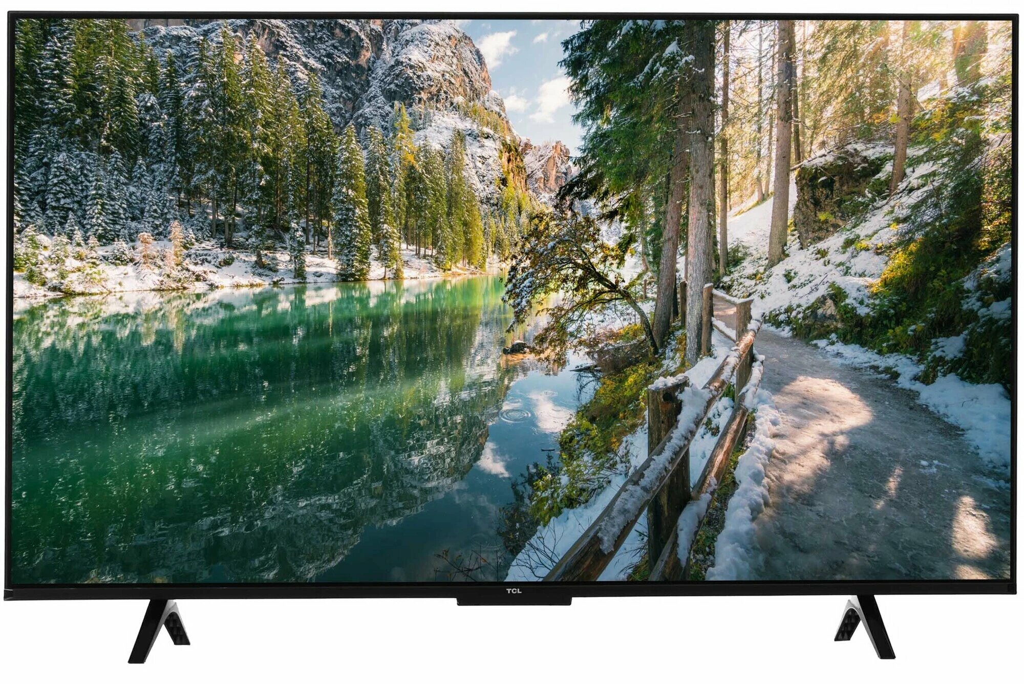 43" (109 см) LED-телевизор TCL 43P755, Direct LED, 4K UltraHD, Wi-Fi, 60 Гц, Google TV, черный