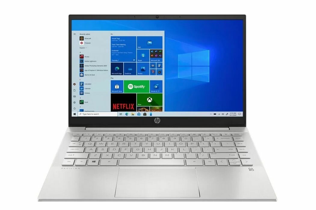 14" Ноутбук HP Pavilion 14-ec0035ur (4E1A9EA) серебристый - 1920x1080, IPS, AMD Ryzen 5 5500U, ядра: 6 х 2.1 ГГц, 16 ГБ, SSD 512 ГБ, GeForce MX450 - 2 ГБ, Windows 10 Home