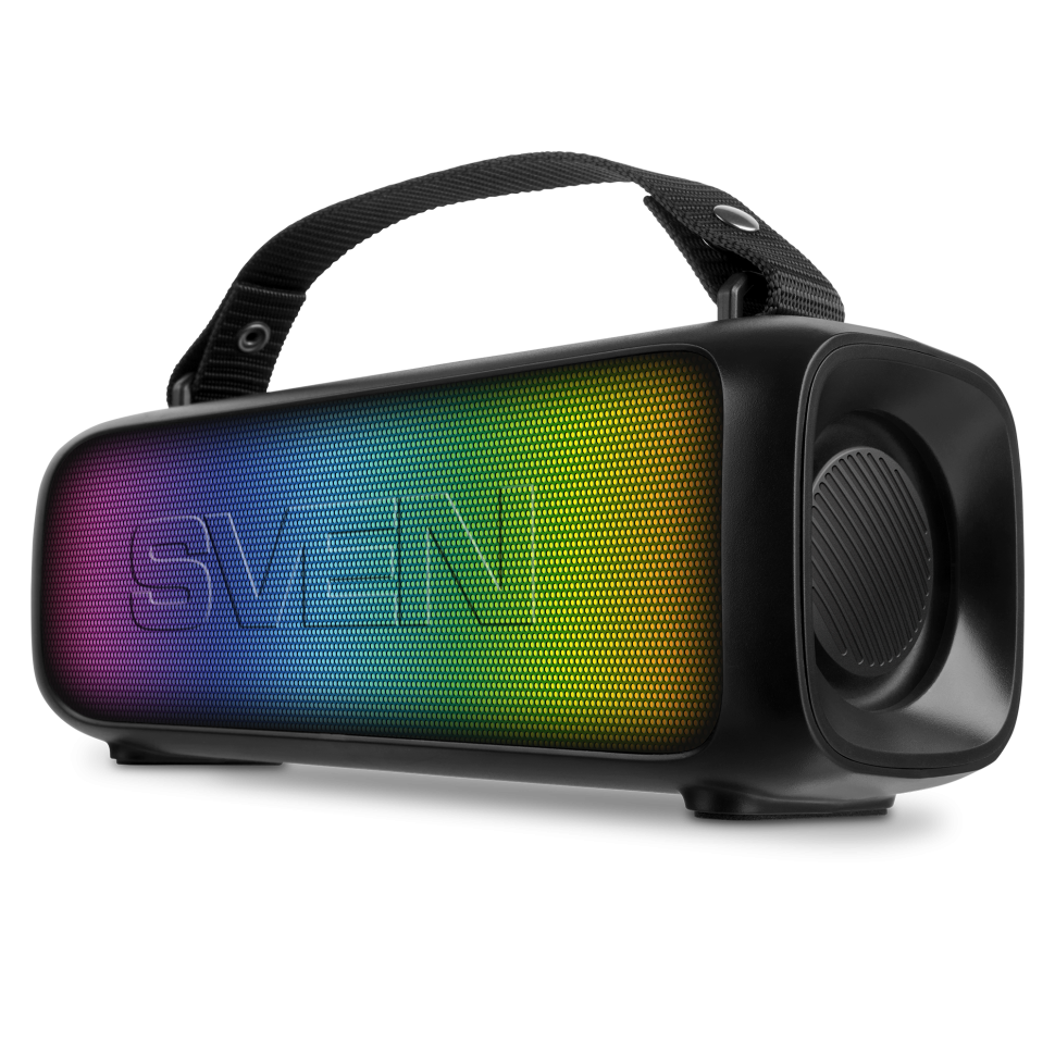 Портативная акустика SVEN PS-235, черный (12 Вт, TWS, Bluetooth, FM, USB, 1500мА*ч)