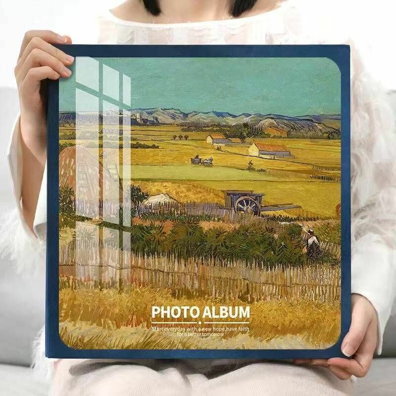 Фотоальбом, Самоклеящийся фотоальбом,270x280x25mm,20 Белая бумага, Обложка ткани