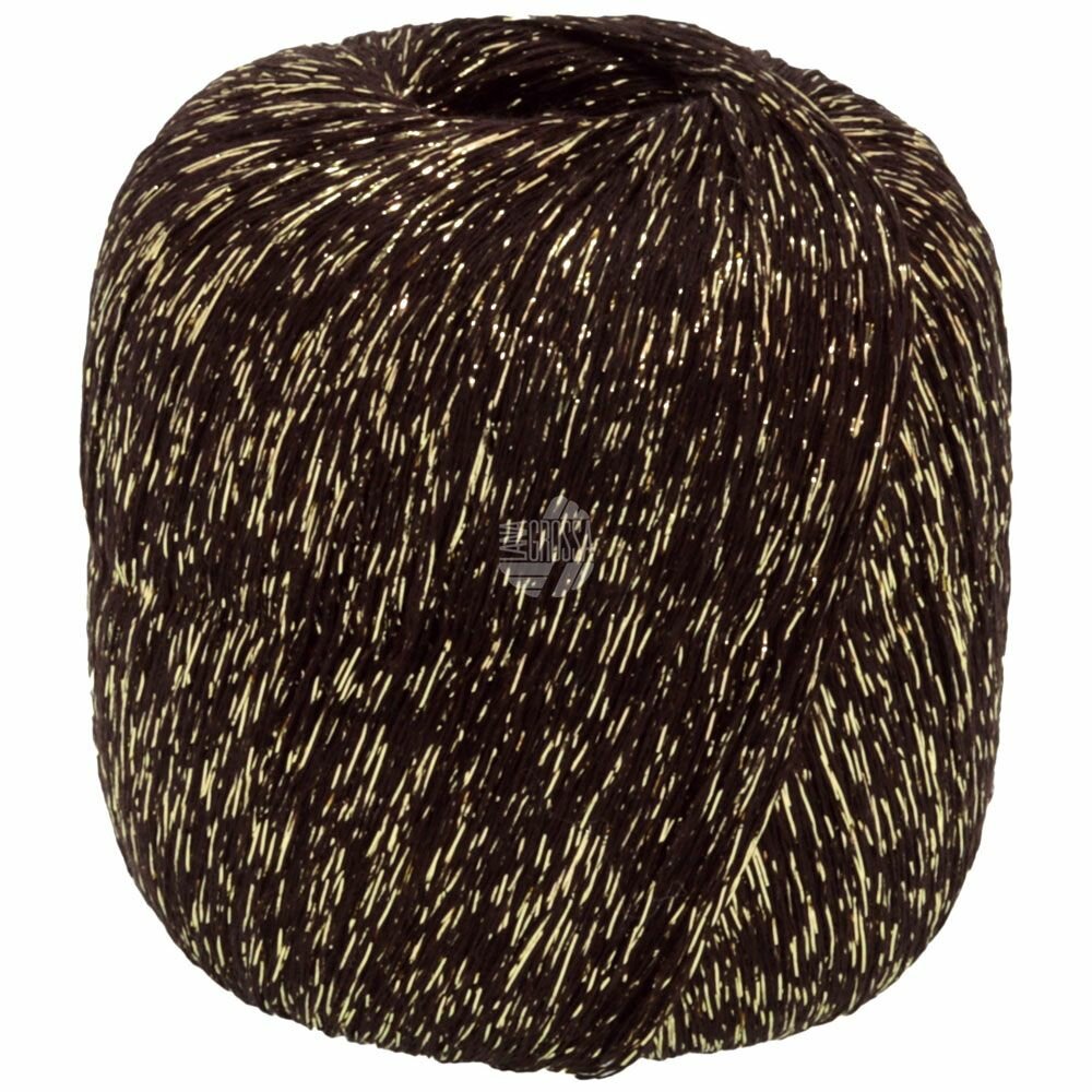 Пряжа для вязания Lana Grossa Brillino (33 Schwarz/Gold)