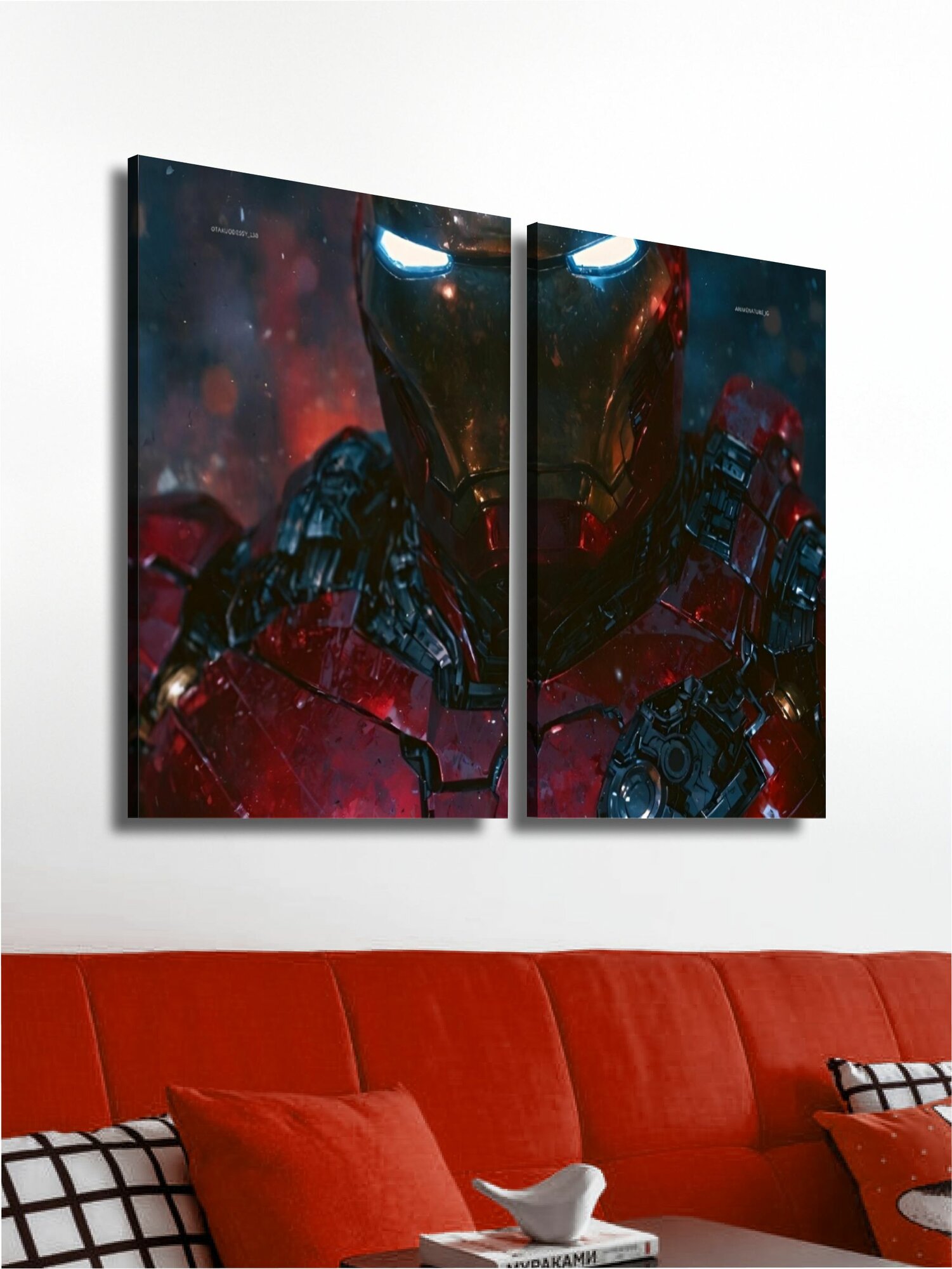 Картина Несломленный огнём модульная 50x70см 2шт.