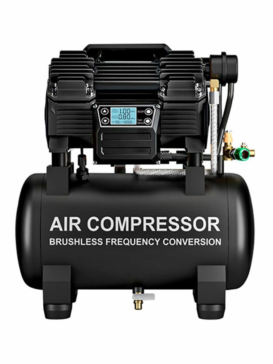 Поршневой бесщеточный компрессор TC-BL AC886, 1500 Вт, ресивер 17 л, производительность 250 л/мин, 15 куб. м/ч