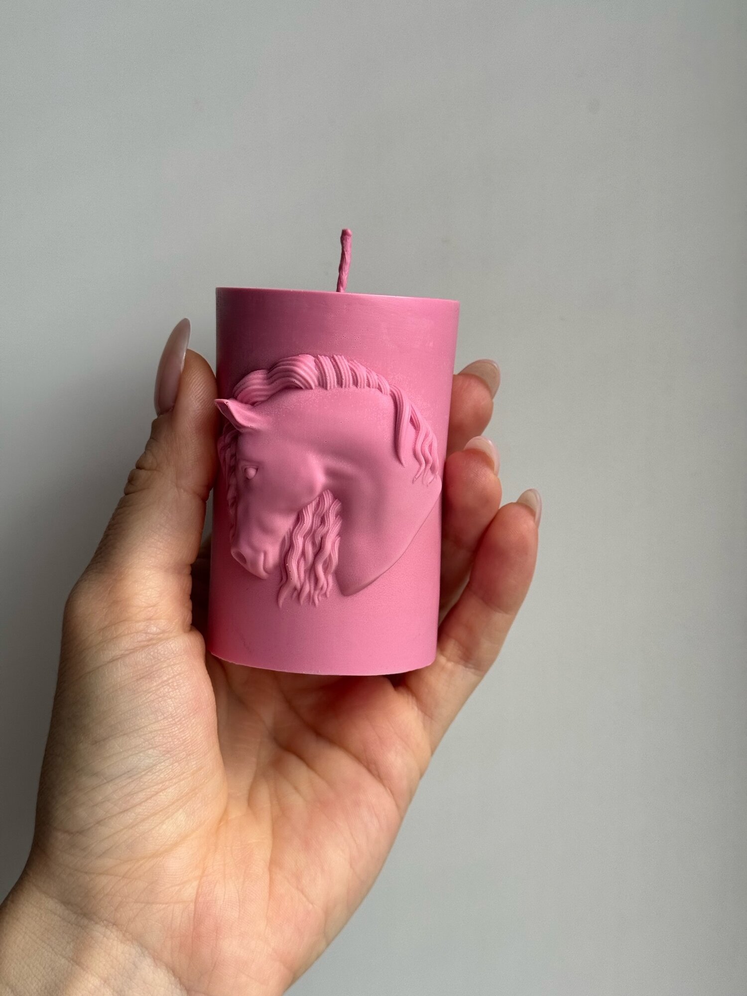 Силиконовая форма для свечей Лошадка. Символ Нового года. Силиконовый молд для свечей и мыла.