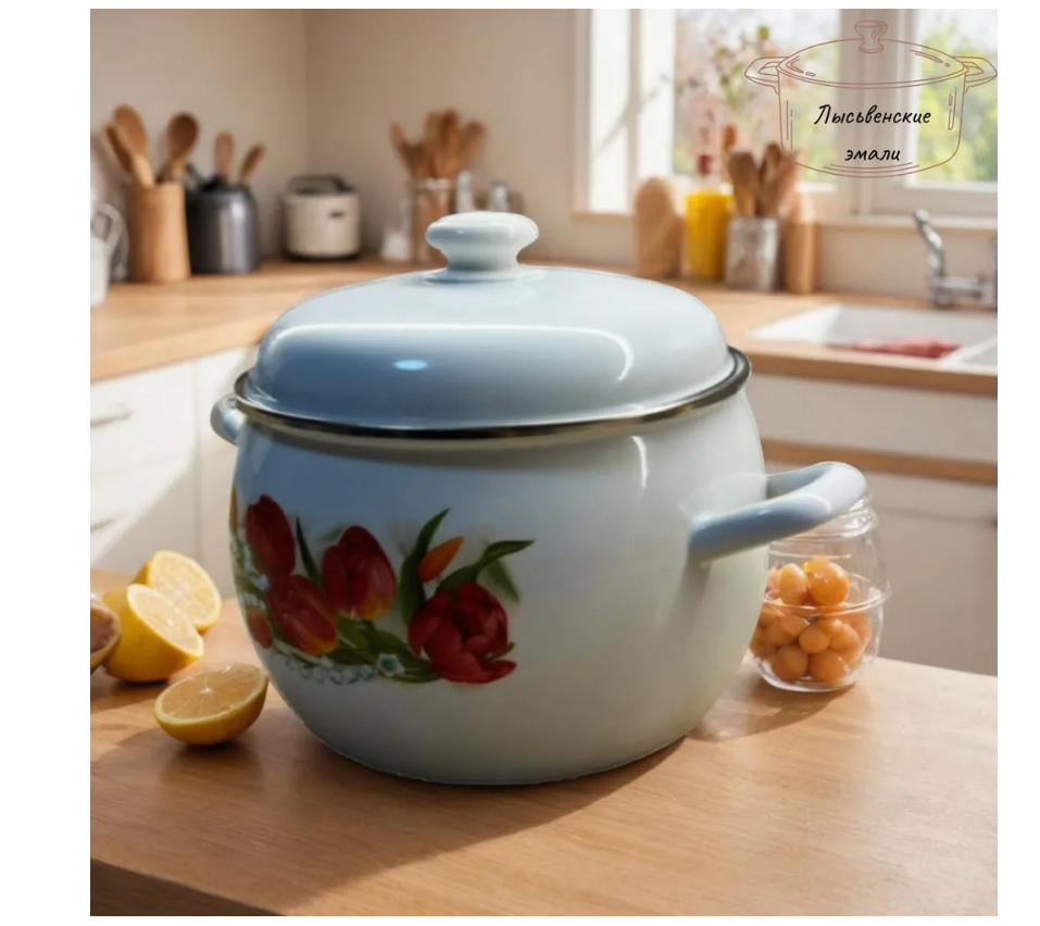 Лысьвенские эмали C-4216АП2, Кастрюля, эмаль, 5л, г. Лысьва