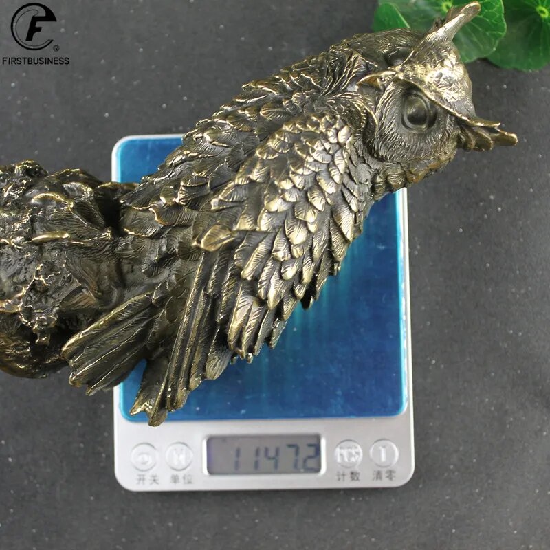 Медная статуэтка сова, Owl
