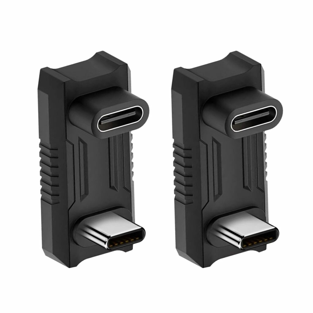 2 портативных адаптера Asus ROG Ally U-образной формы диаметром 13,5 мм с разъемом C-female на C-male