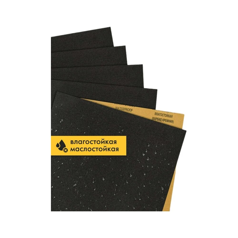 ALUKOMTOOLS Бумага наждачная, набор 20 шт, Р60, P80, P100, P1500, P2000, для сухой и влажной обработки КК-4x60/80/100/400/1500