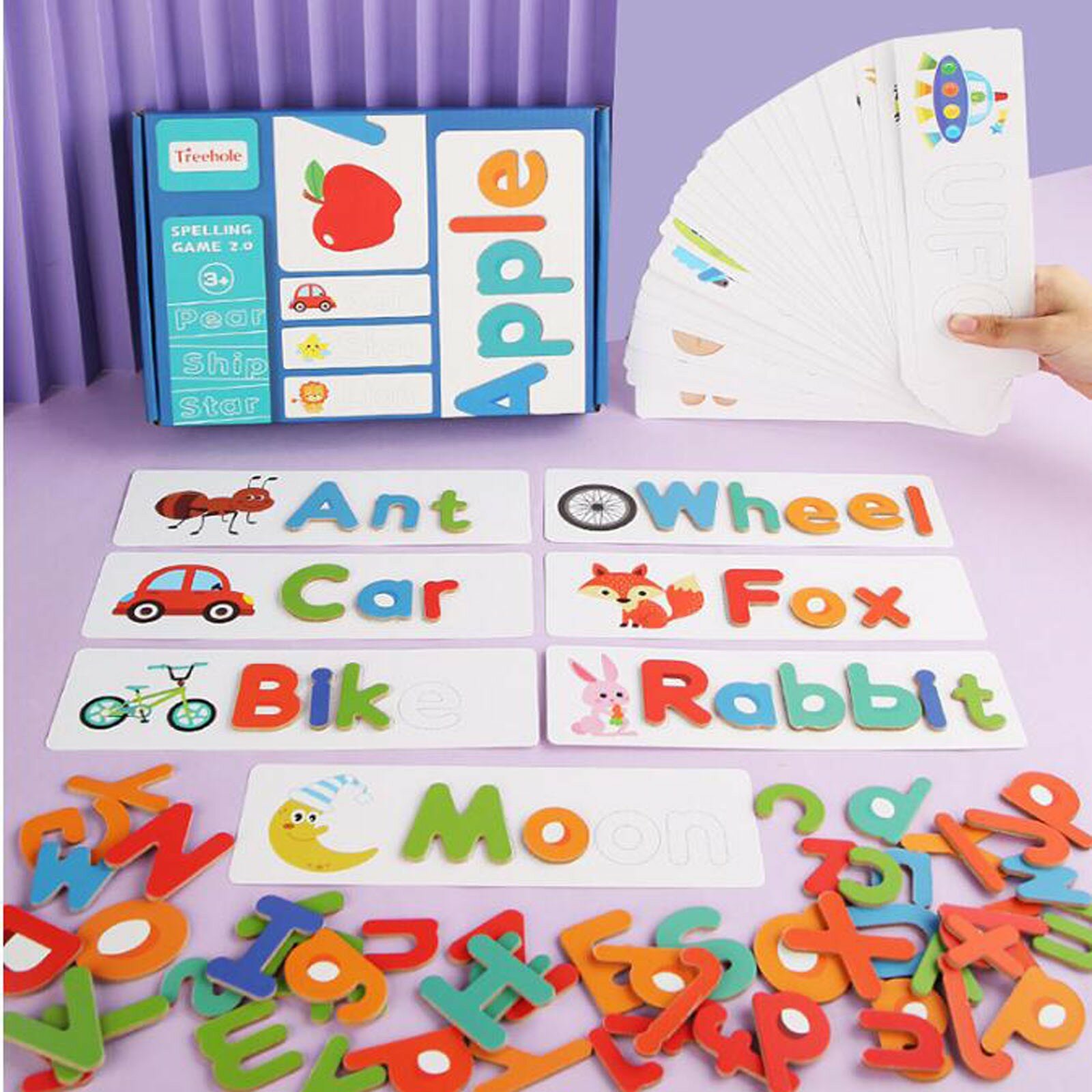 Игра «Написание алфавита» Деревянная детская игрушка-головоломка «Найди соответствие алфавиту»